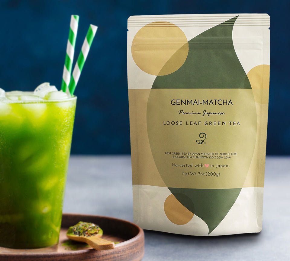 Buy Matcha Genmai-cha 🍵 Premium Green Tea with Brown Rice & Matcha – Japanese Green Tea Co.